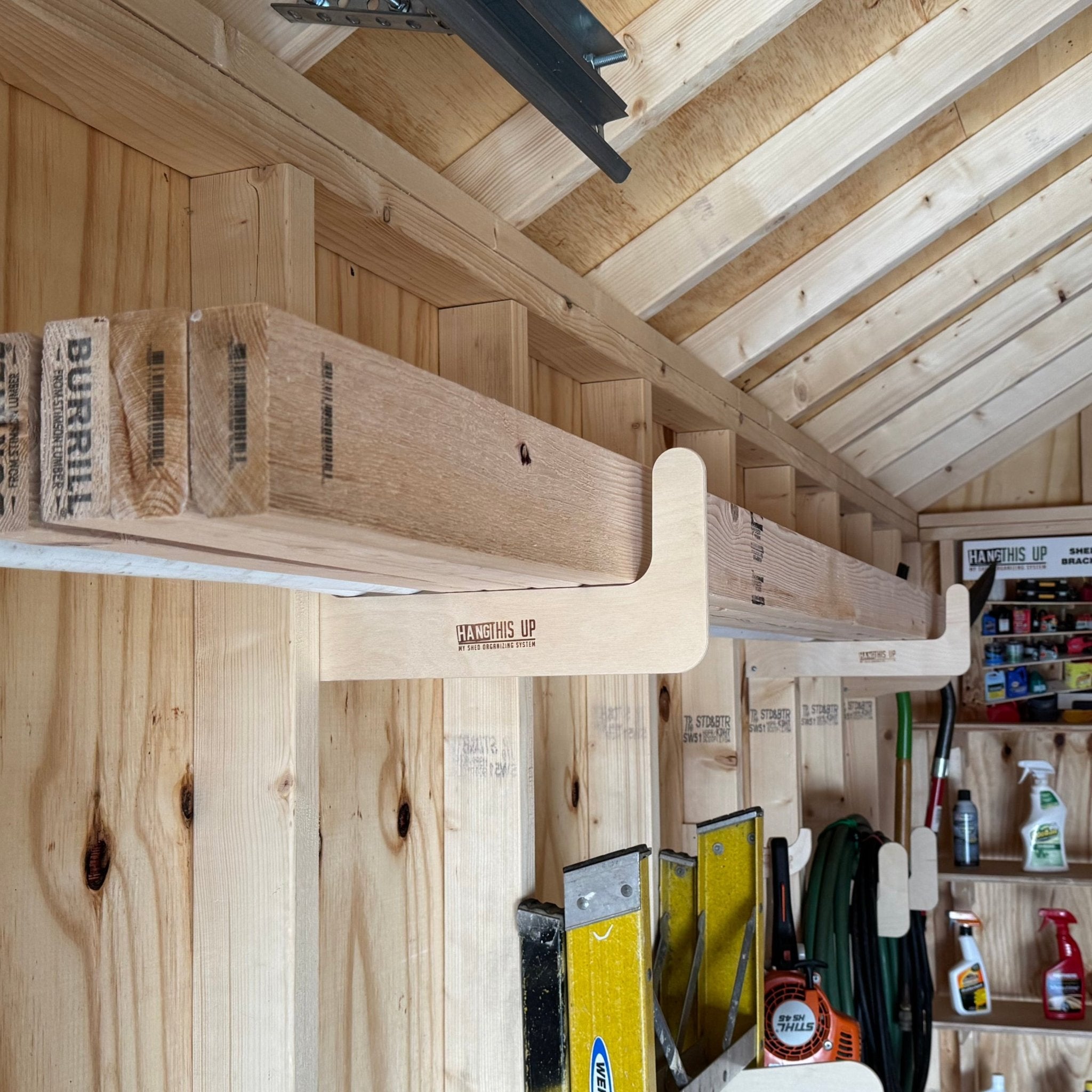 Stud Mounted Shed Storage Organizer Hooks – HangThis Up